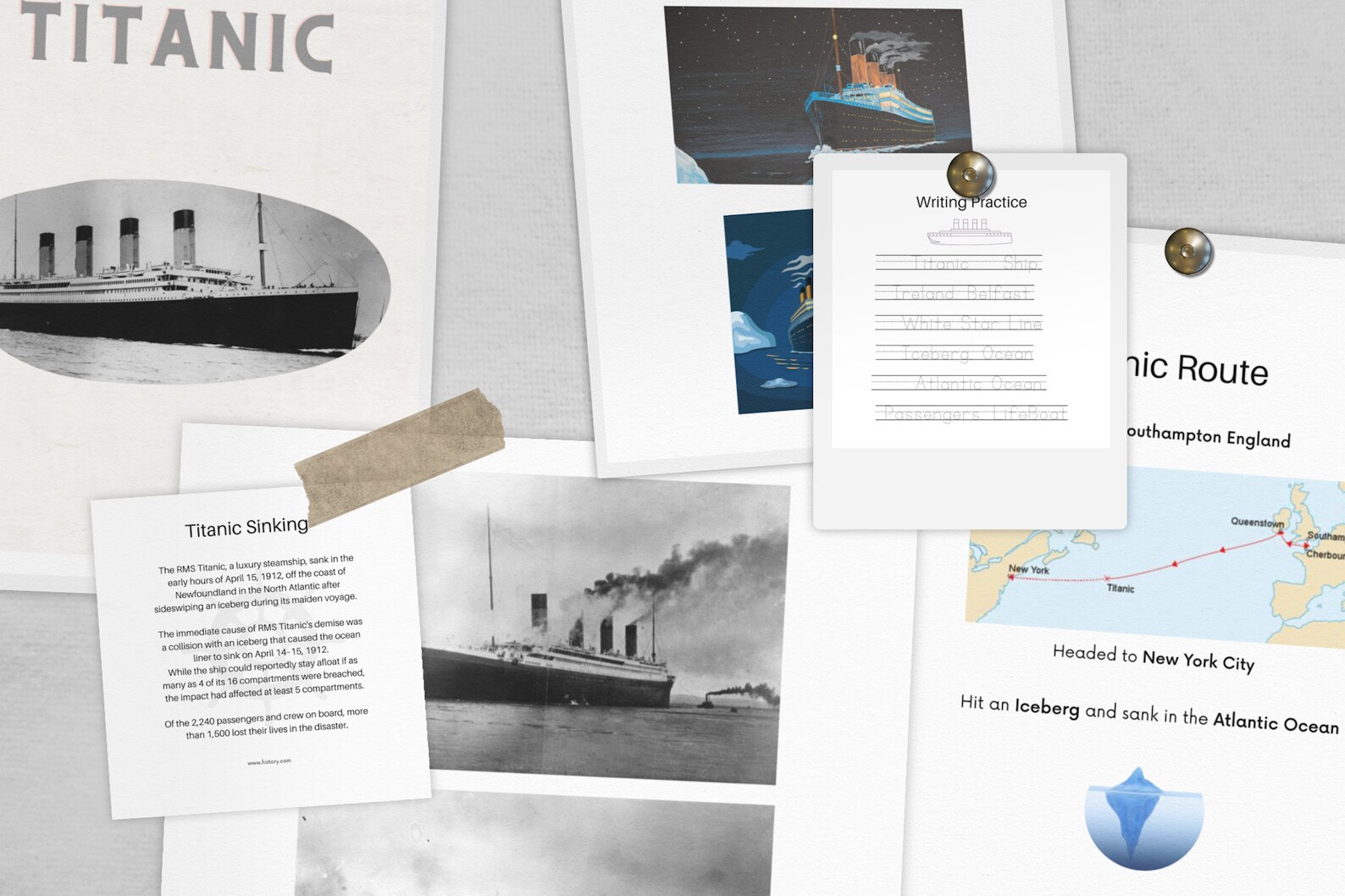 Homeschool Unit Study, Resource Titanic Lesson Educational Resource ...