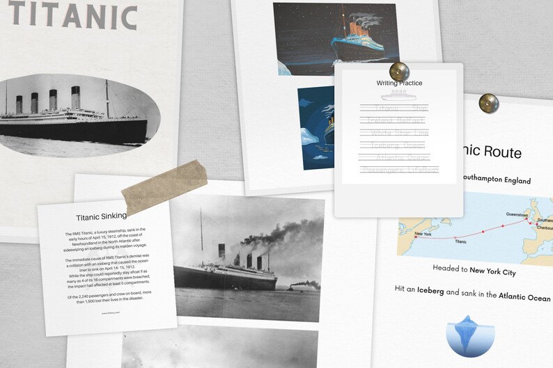 Homeschool Unit Study, Resource Titanic Lesson Educational Resource ...