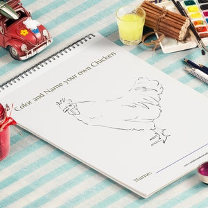 Chicken Study Printable Homeschool Worksheets Nature Study - Etsy
