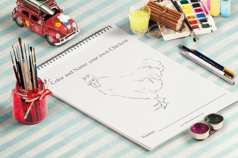 Chicken Study Printable Homeschool Worksheets Nature Study - Etsy