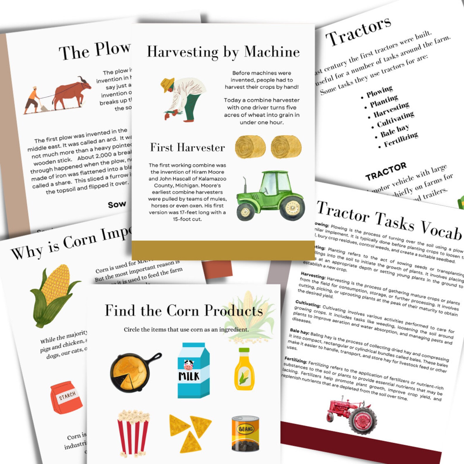 Farm Unit Study Printable - Homeschool Digital Resource - Chicken Study ...