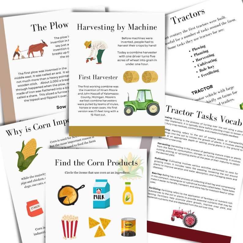 Farm Unit Study Printable - Homeschool Digital Resource - Chicken Study ...
