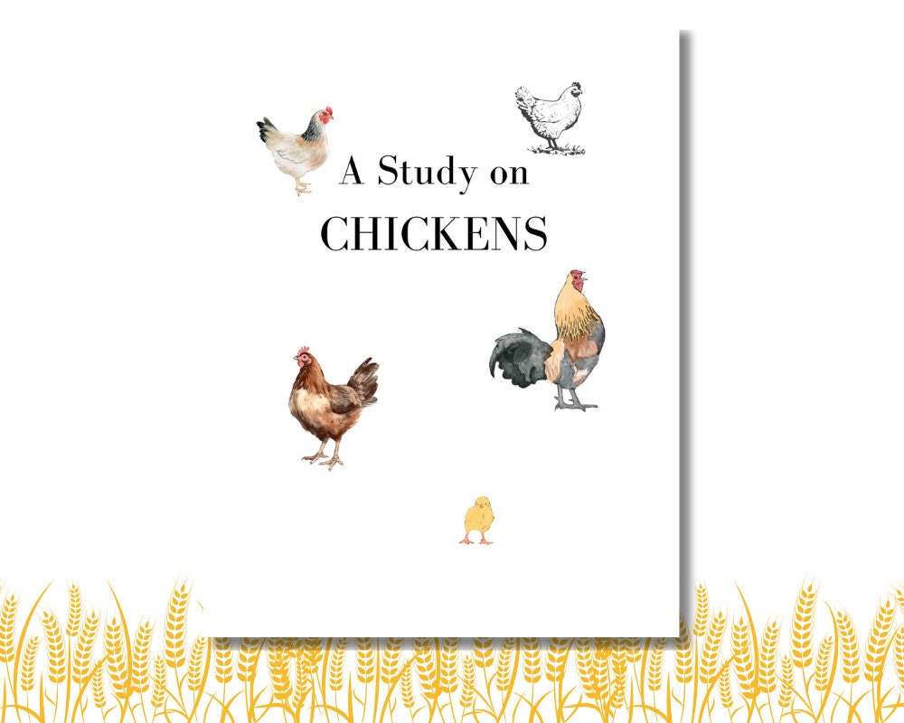 Chicken Study Printable - Homeschool Worksheets - Nature Study ...
