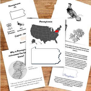 State Learning Study Pennsylvania Homeschool Study Printable ...