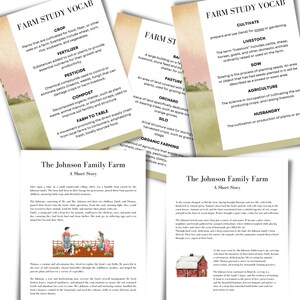 Farm Unit Study Printable - Homeschool Digital Resource - Chicken Study ...