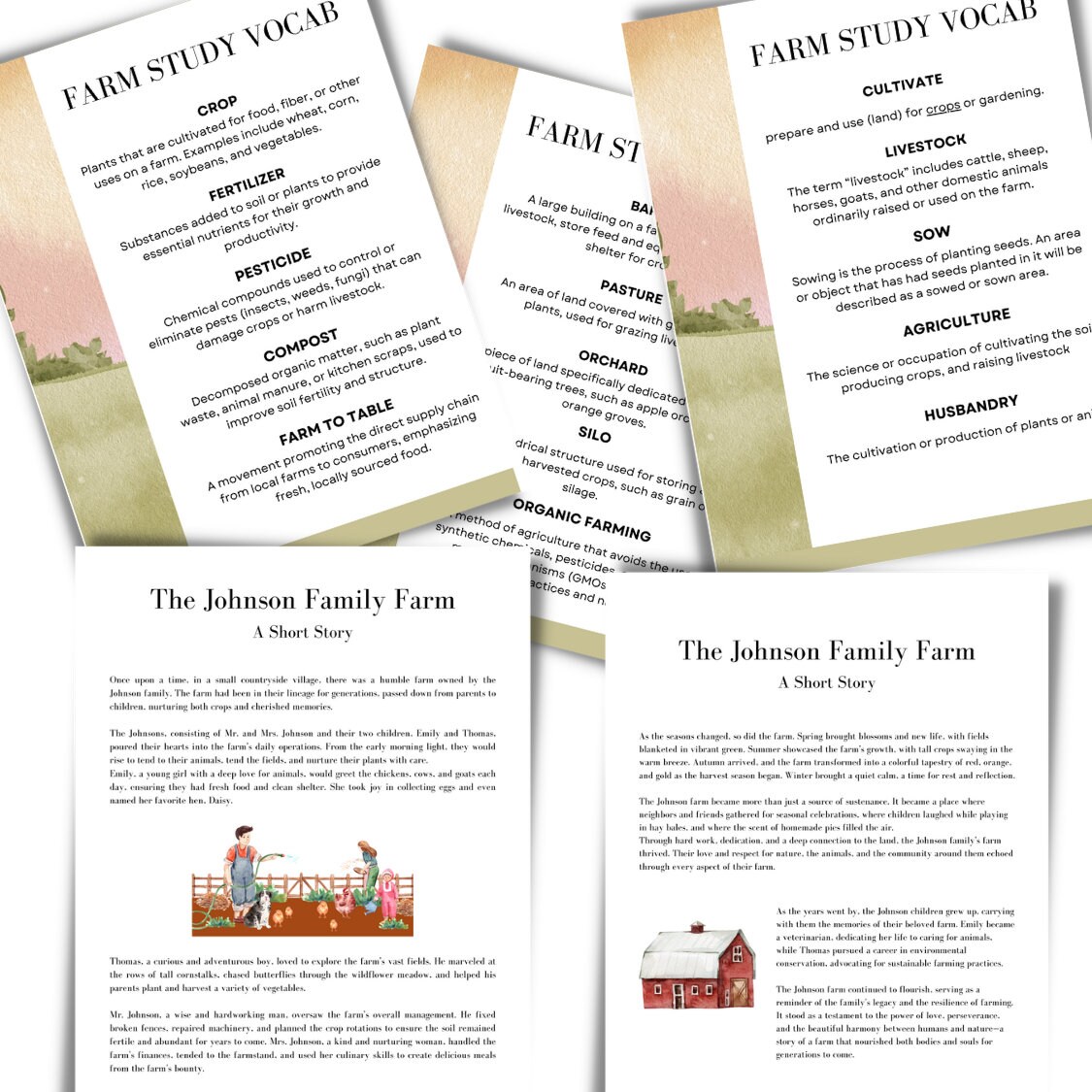 Farm Unit Study Printable - Homeschool Digital Resource - Chicken Study ...