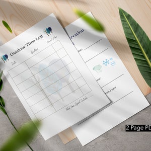 Nature Observations Writing Prompt for Outdoor Journaling, Printable ...