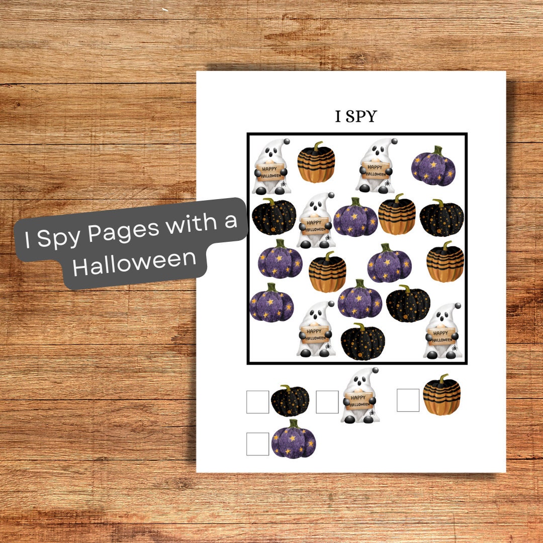 I Spy Homeschool Packet Printable Learn Counting Search Activity ...