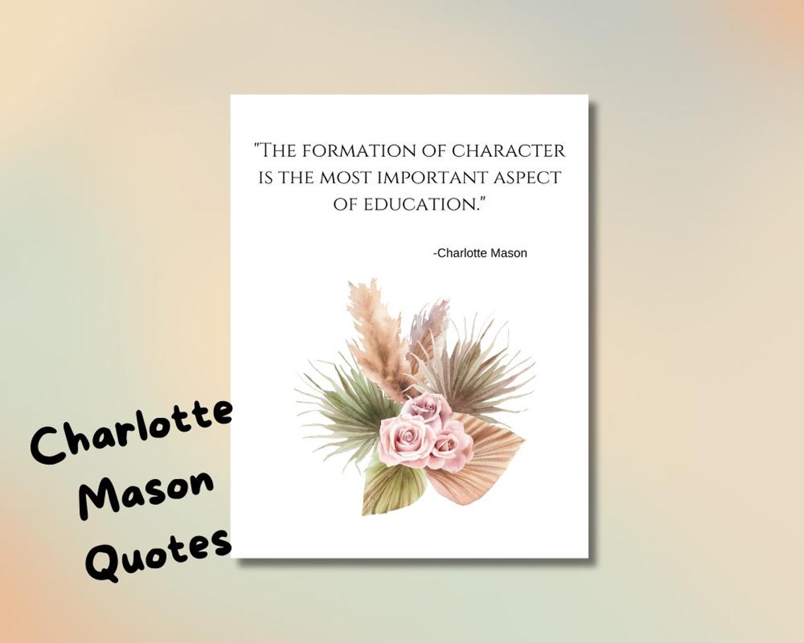 5 Charlotte Mason Quote Homeschool Posters Classroom Inspiration - Etsy