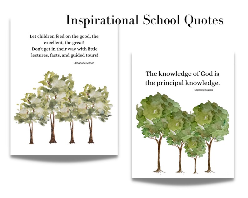 Wall Art Bundle Homeschool Art Printable Wall Art Bundle Charlotte ...