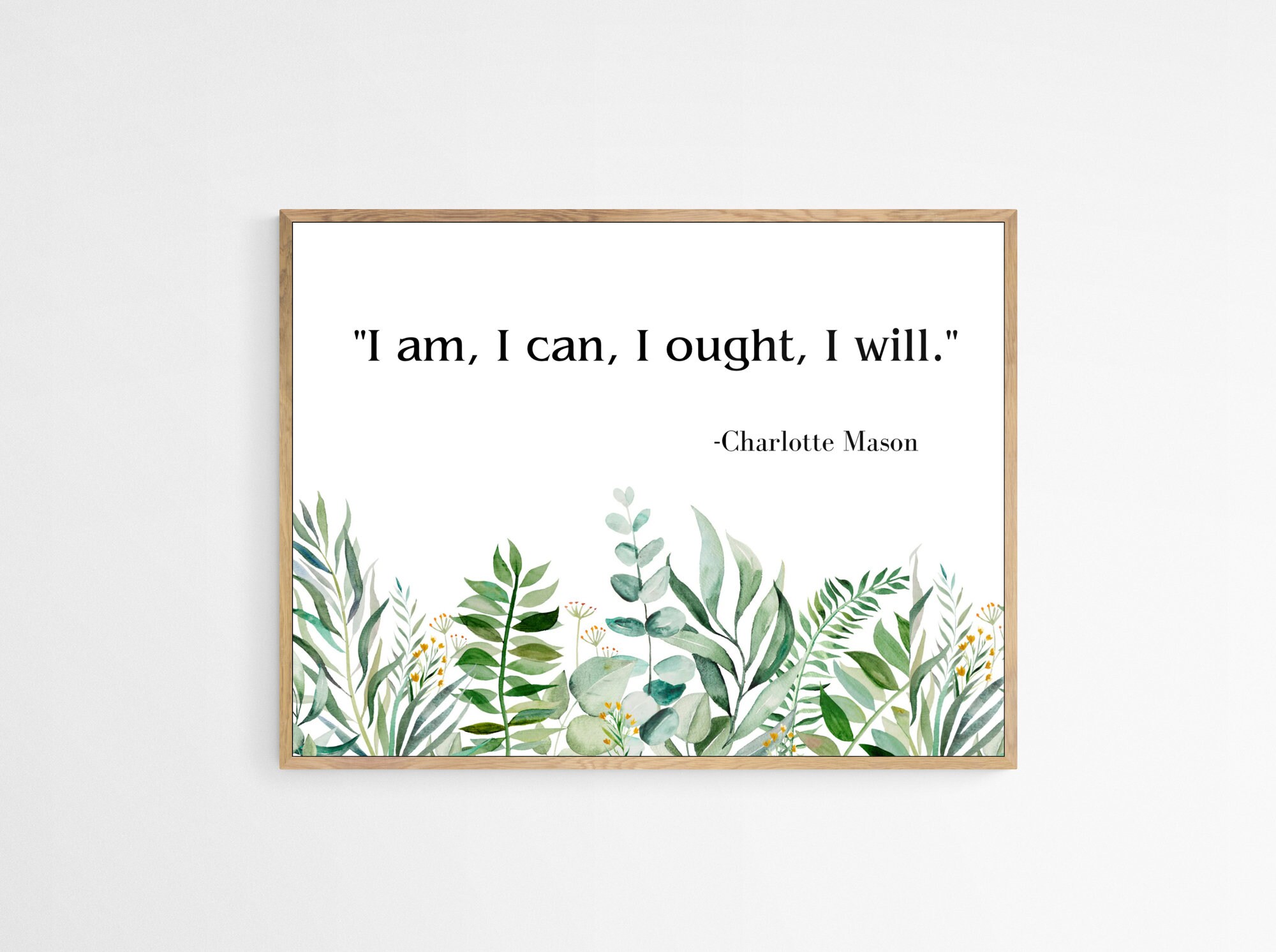 Printable Wall Art I Am,i Can, I Ought School Wall Art Educational ...