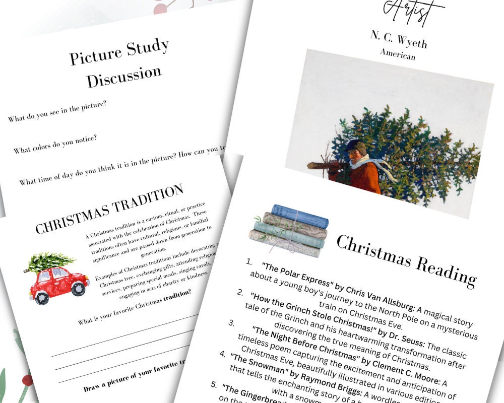 Unit Study Bundle Charlotte Mason Curriculum Season Study Holiday ...