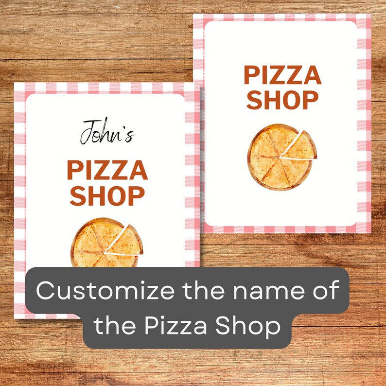 Pretend Play Printable Bundle Pizza Shop Dramatic Play Printables ...