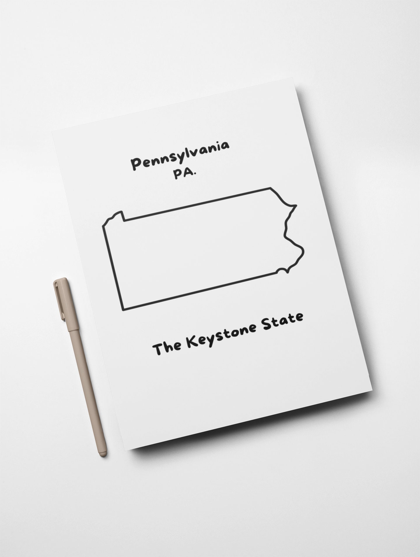 State Learning Study Pennsylvania Homeschool Study Printable ...