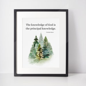 Homeschool Wall Art Trees Nature Printable Educational Inspirational ...