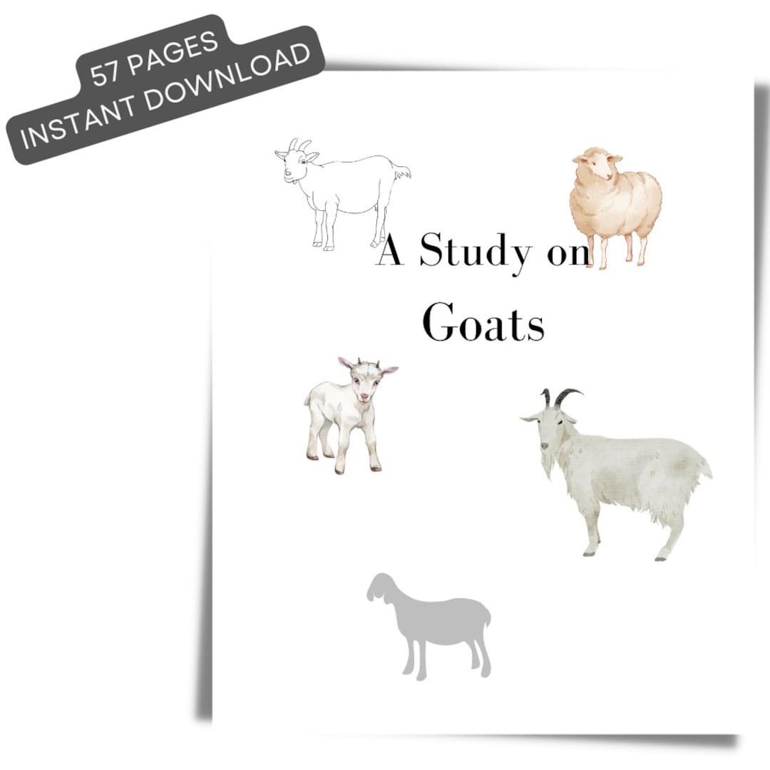Animal Study Farm Goats Homeschool Learning Resource Farm Toddler Busy ...