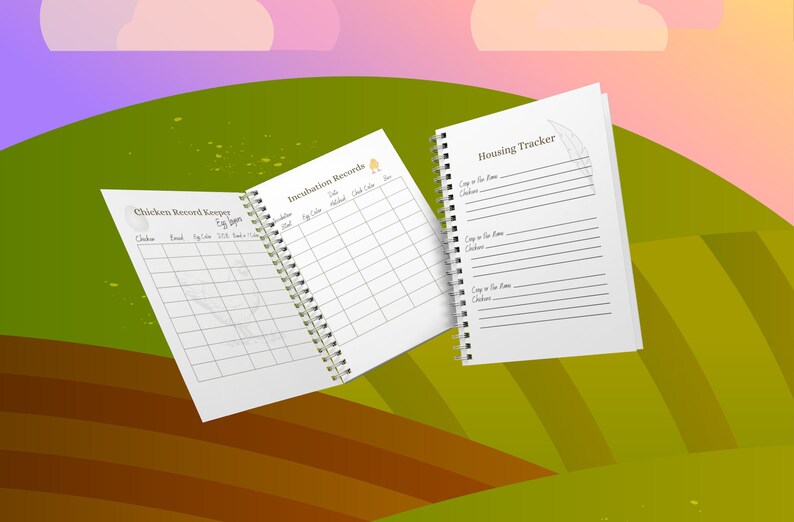 Chicken Homestead Planner Record Keeping for Chickens - Eggs, Chores ...