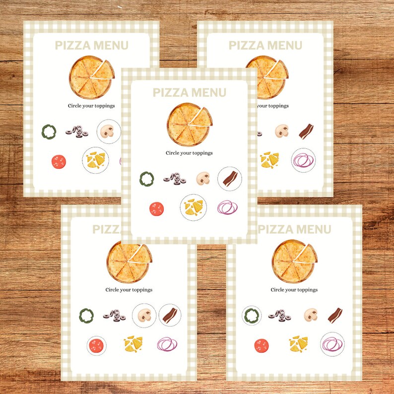 Pretend Play Printable Bundle Pizza Shop Dramatic Play Printables ...