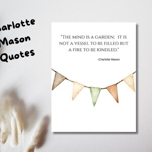 5 Charlotte Mason Quote Homeschool Posters Classroom Inspiration - Etsy