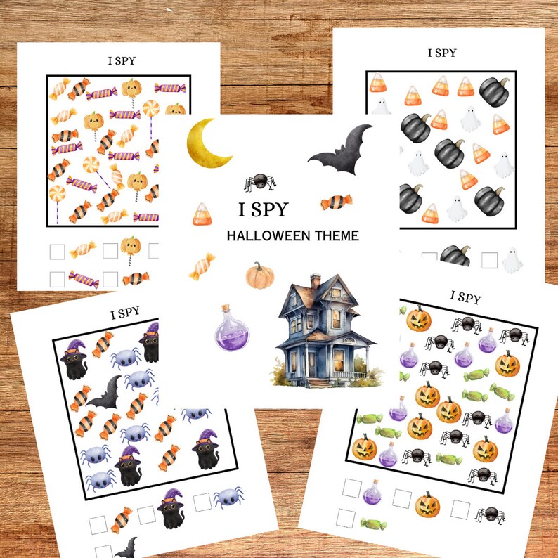 I Spy Homeschool Packet Printable Learn Counting Search Activity ...