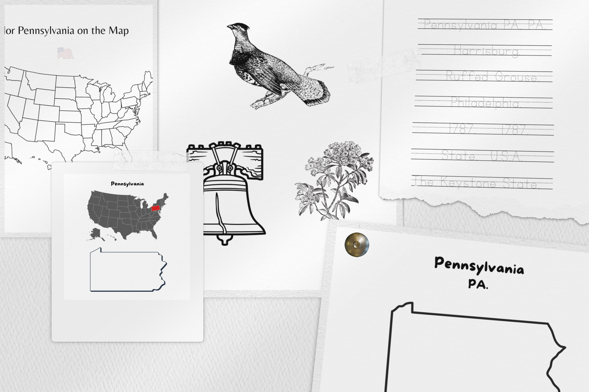 State Learning Study Pennsylvania Homeschool Study Printable ...