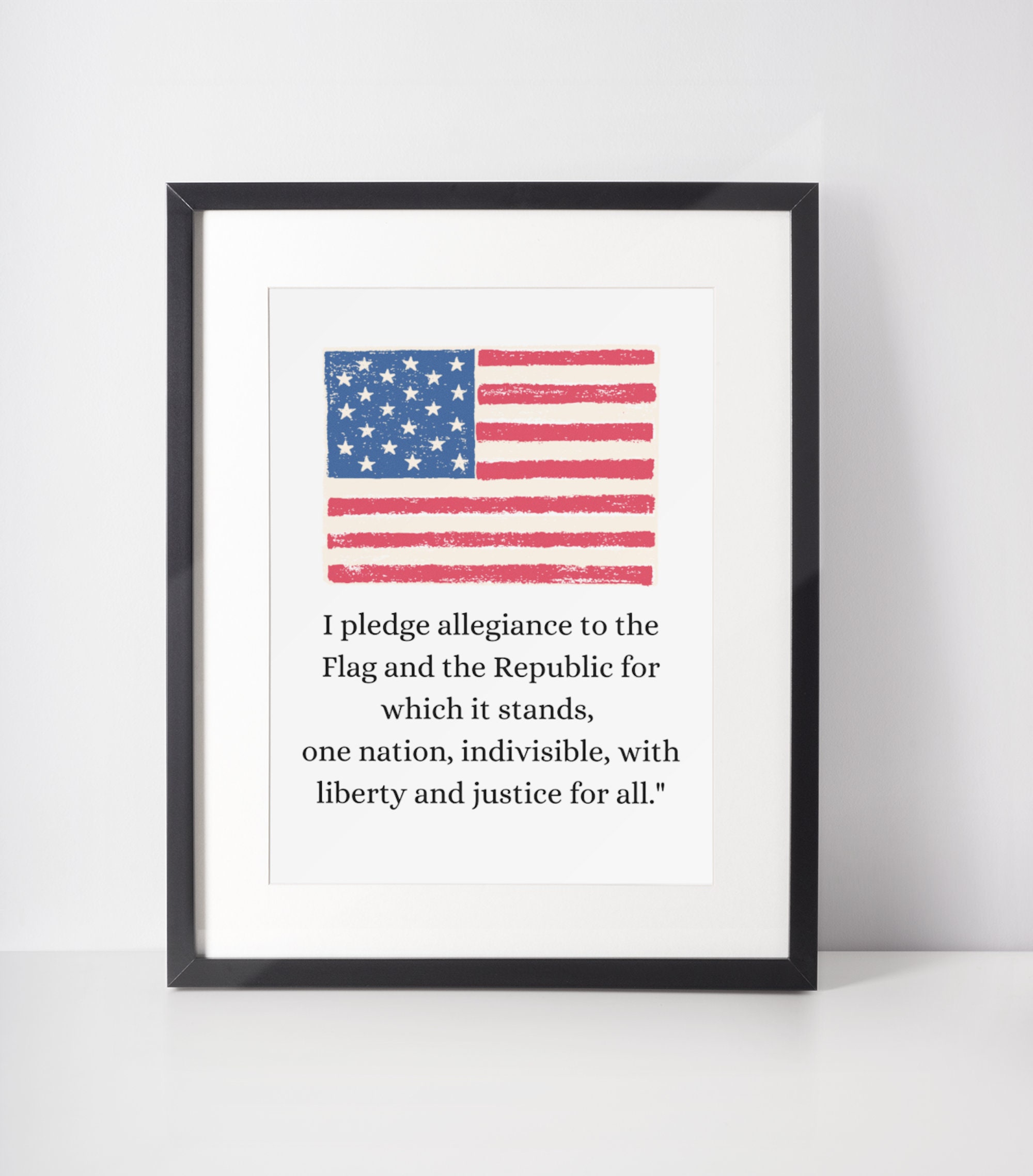 Pledge of Allegiance Printable Classroom Wall Art Recite Pledge ...