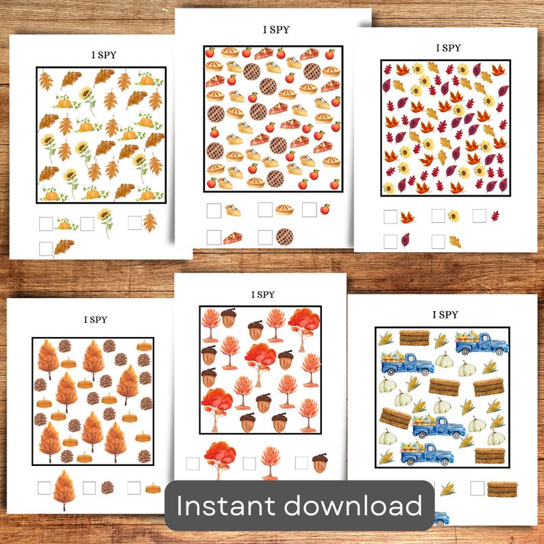 I Spy Printable Activity Toddlers Counting Game Printables Homeschool ...