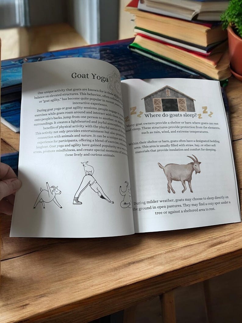 Goat Unit Study Homeschool Learning Book Science Nature Animals - Etsy