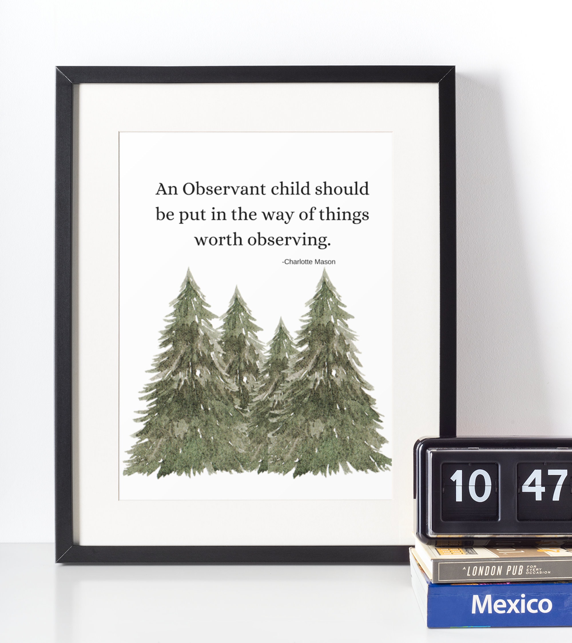 Educational Quote Wall Art Inspiration Charlotte Mason Homeschool ...