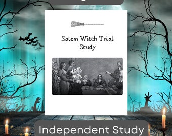History Study Unit the Salem Witch Trials Homeschool Curriculum Study ...