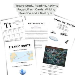 Homeschool Unit Study, Resource Titanic Lesson Educational Resource ...