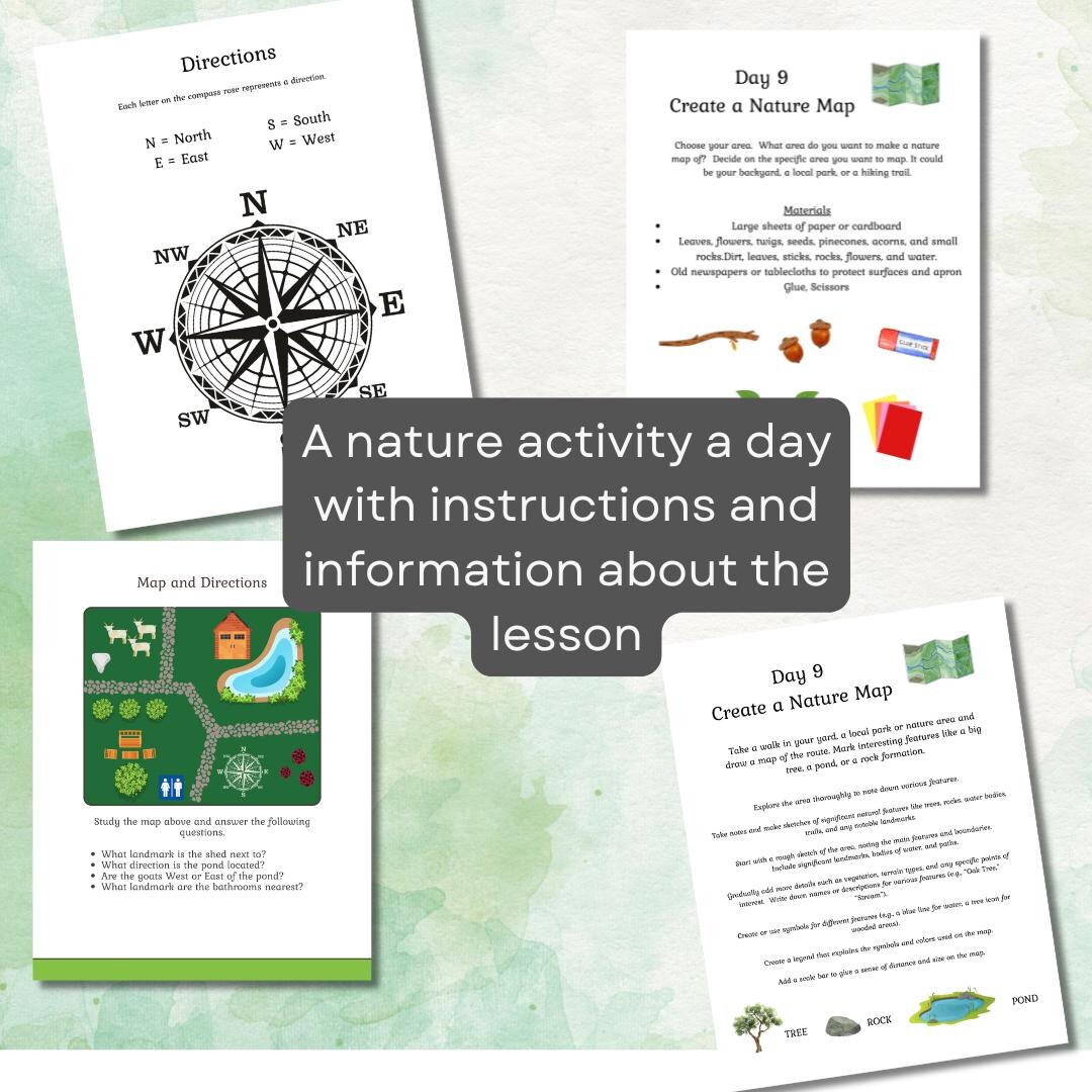 Nature Activity Study - Outdoor Learning Lessons for 10 Days ...