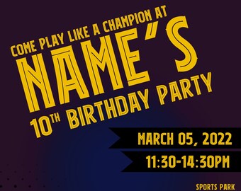 LIVERPOOL FC | Digital and Printable Football Birthday Invites - Etsy