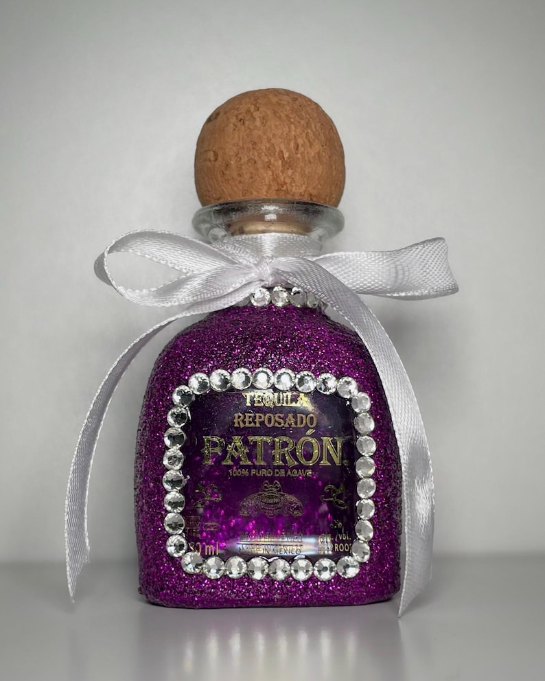Patron Custom Glitter Bottle - Etsy
