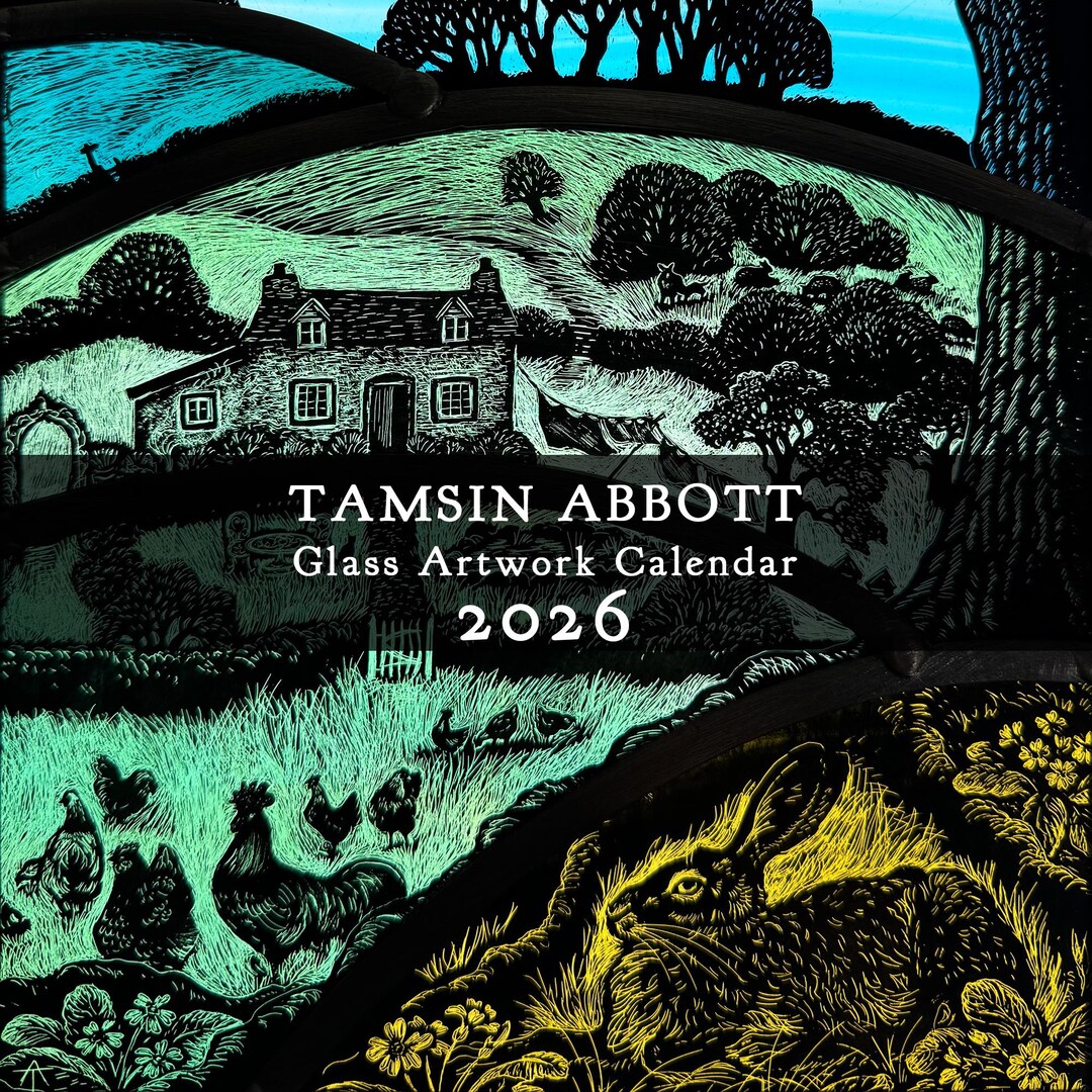 Tamsin Abbott Glass Artwork Calendar 2026 (large, 29.7cm) - Etsy