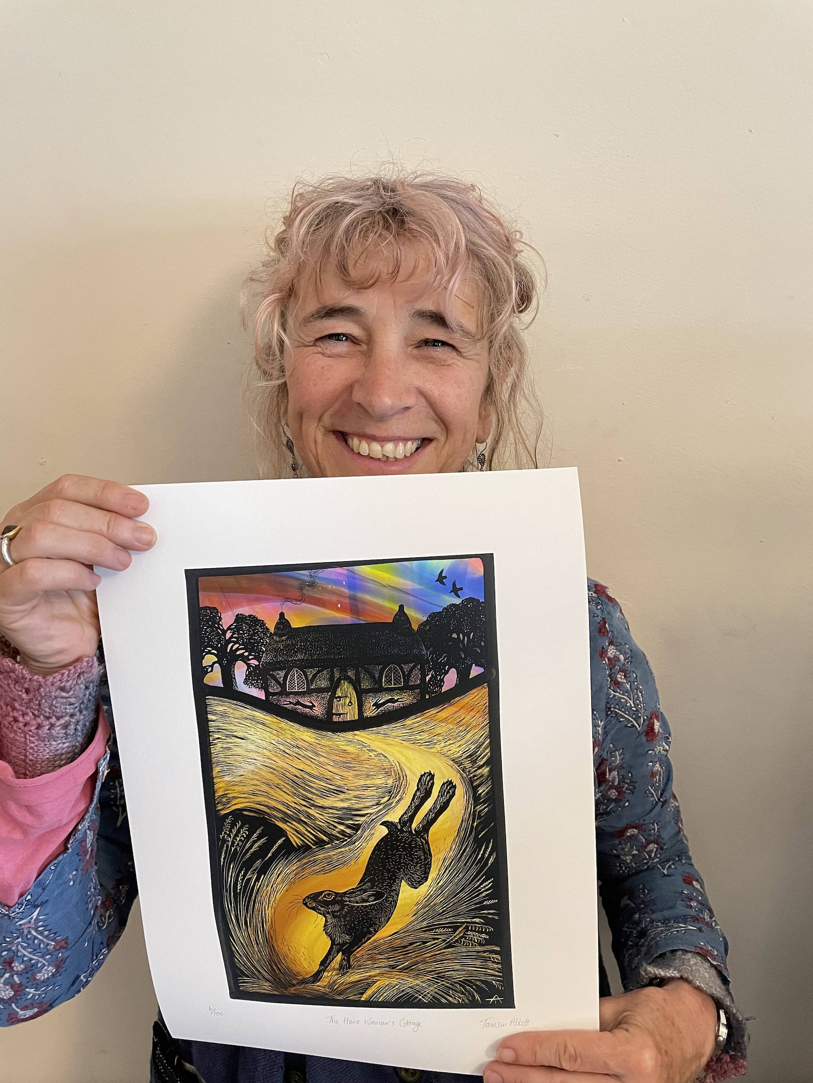 The Hare Woman's Cottage (signed and Numbered Print by Tamsin Abbott ...