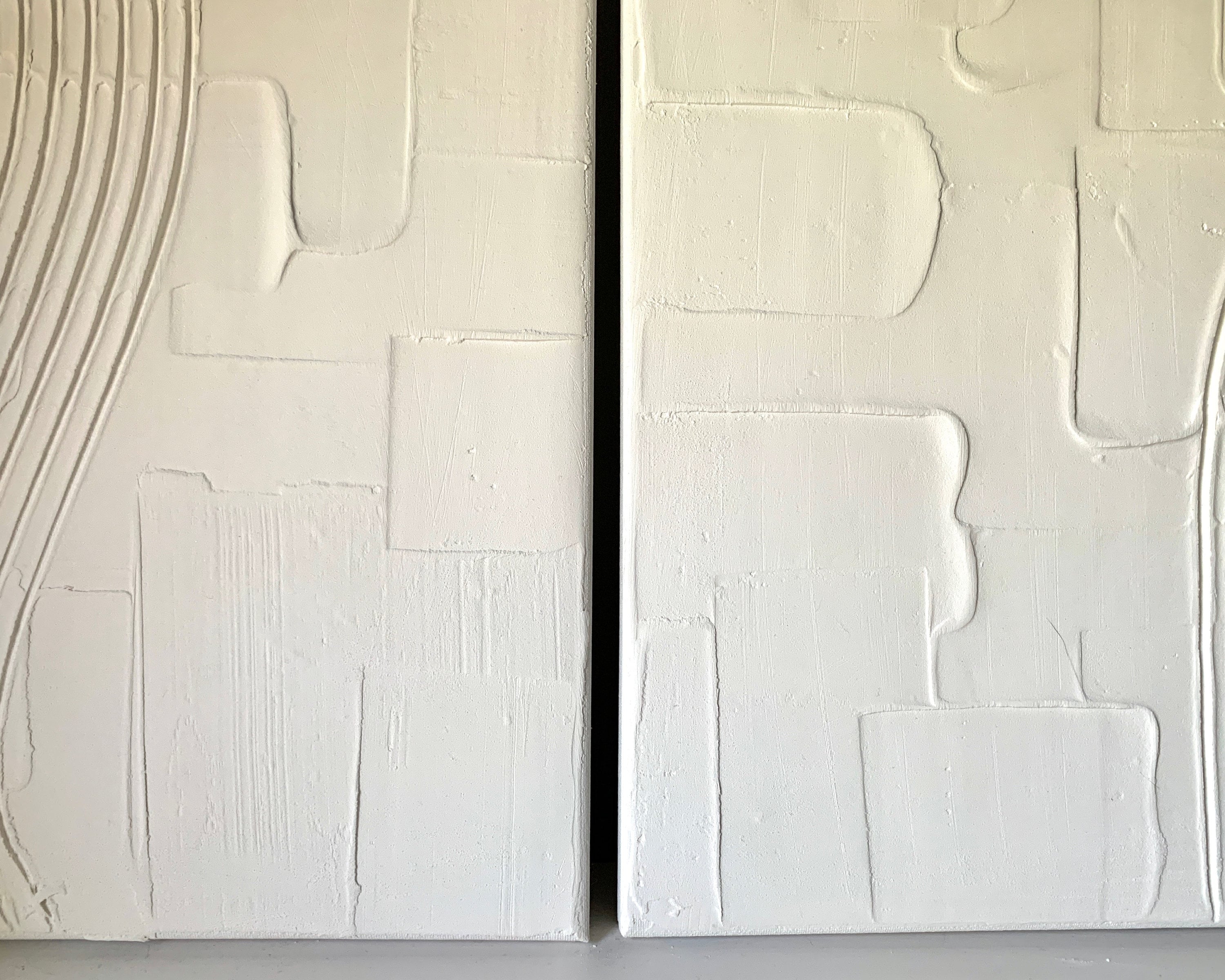 Plaster Wall Art, 2 Piece, Textured Wall Art, Plaster Art, Wall Art, 3d ...