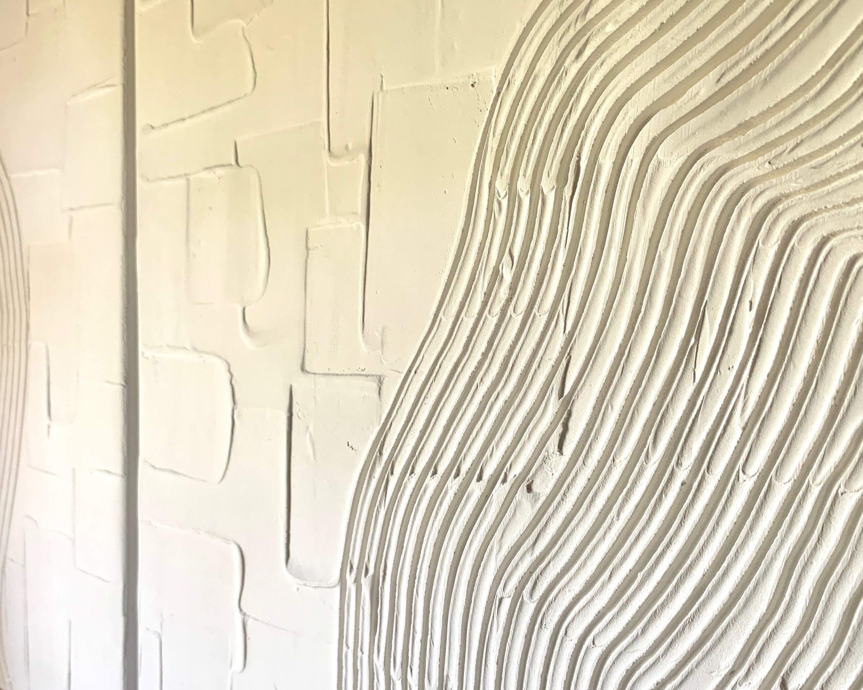 Plaster Wall Art, 2 Piece, Textured Wall Art, Plaster Art, Wall Art, 3d ...