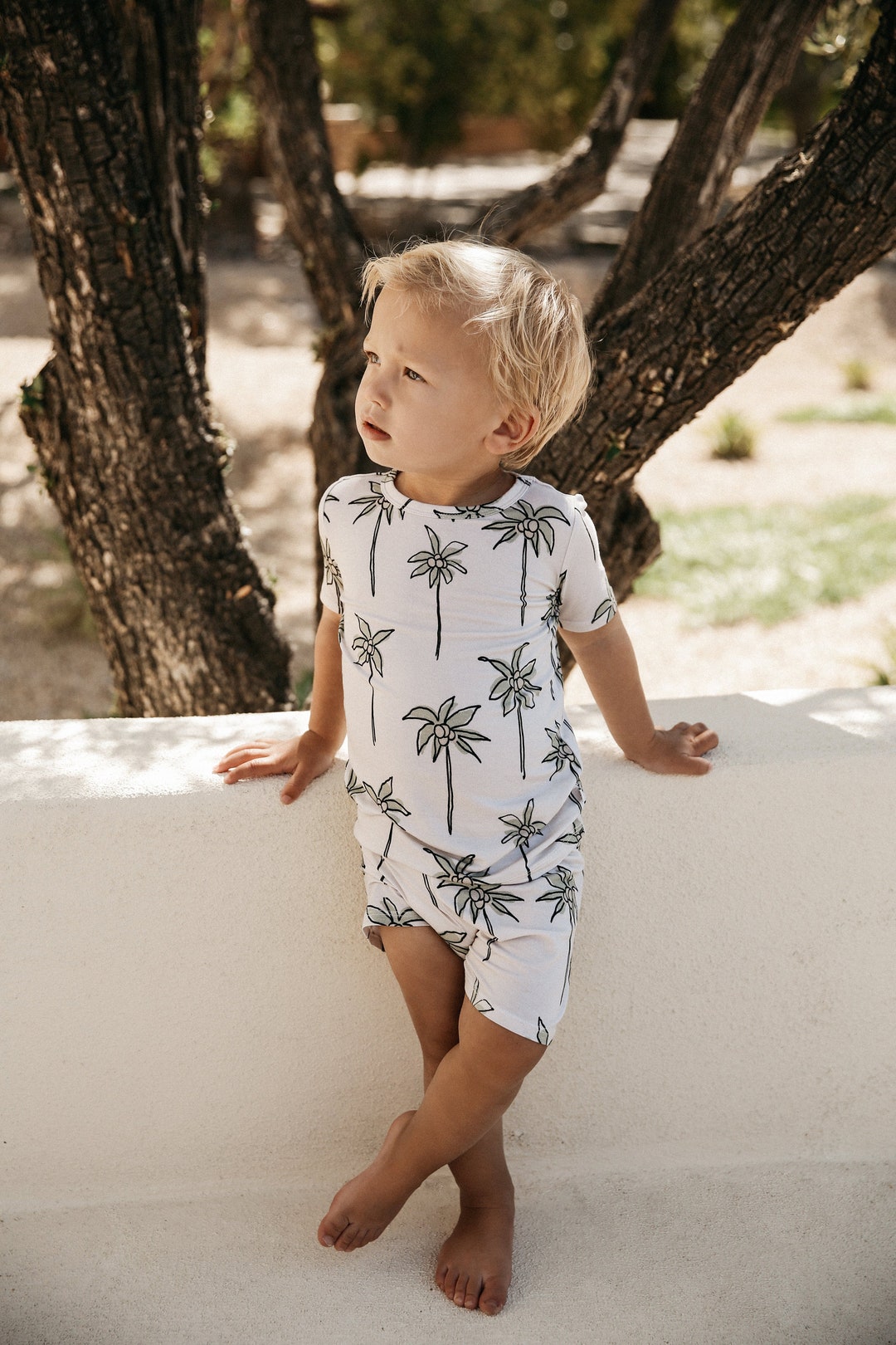 Palm Tree Shorts Two Piece - Etsy