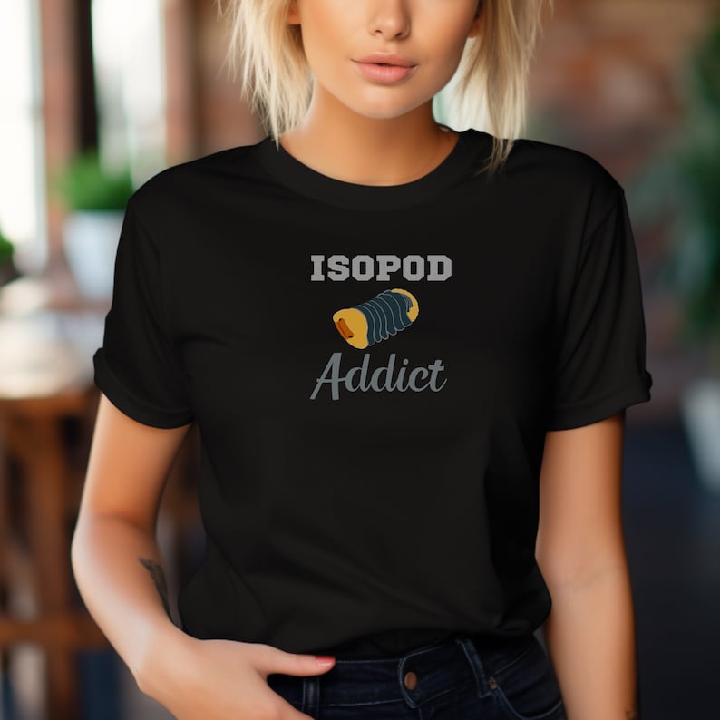 Dark Isopod Addict T-shirt With Hand-drawn Rubber Ducky Isopod - Unique ...