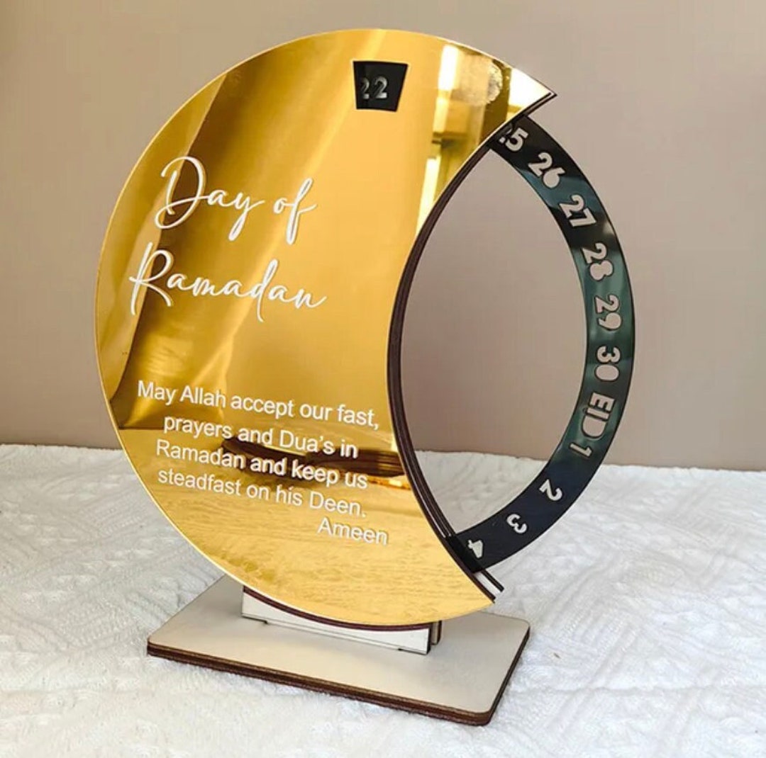 Ramadan/eid Countdown Calendar 2024 in Acrylic for Table Decor - Etsy