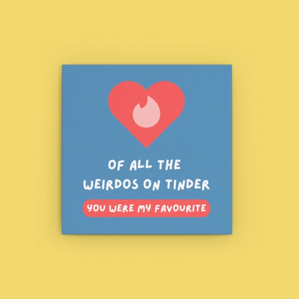 Tinder Card - Etsy