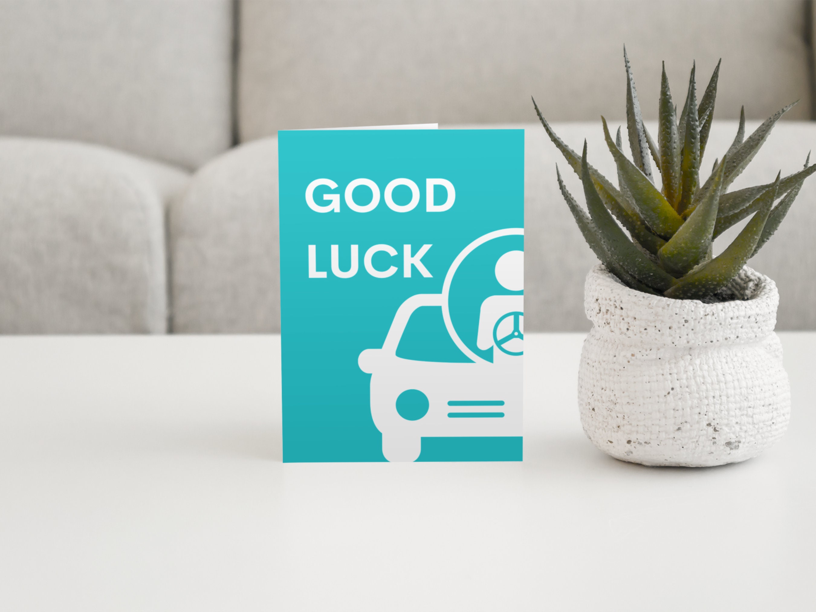 Good Luck Driving Test Card - Etsy