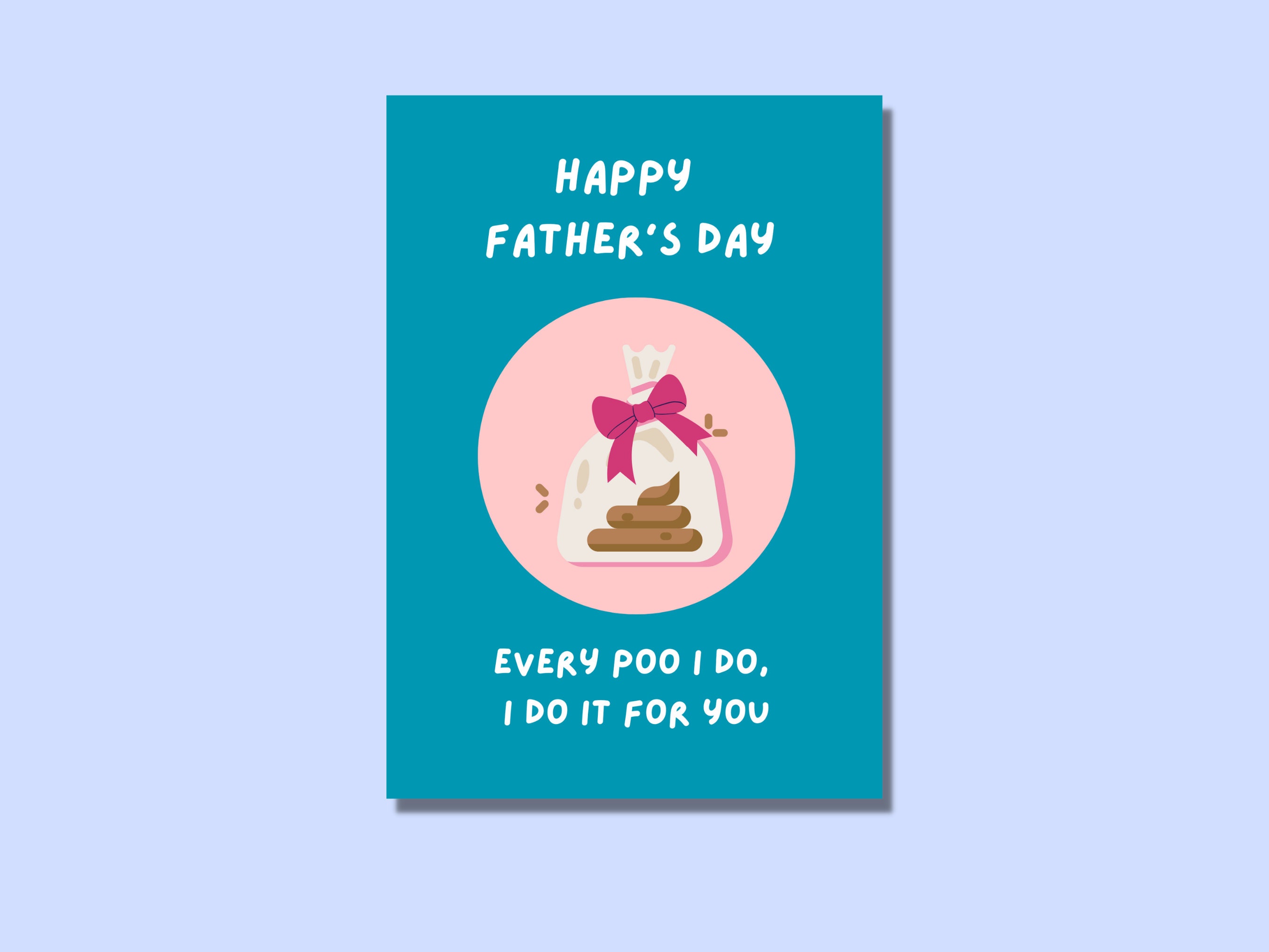 Funny Fathers Day Card From the Dog Poop Scooping Puppy, Best Dog Dad ...