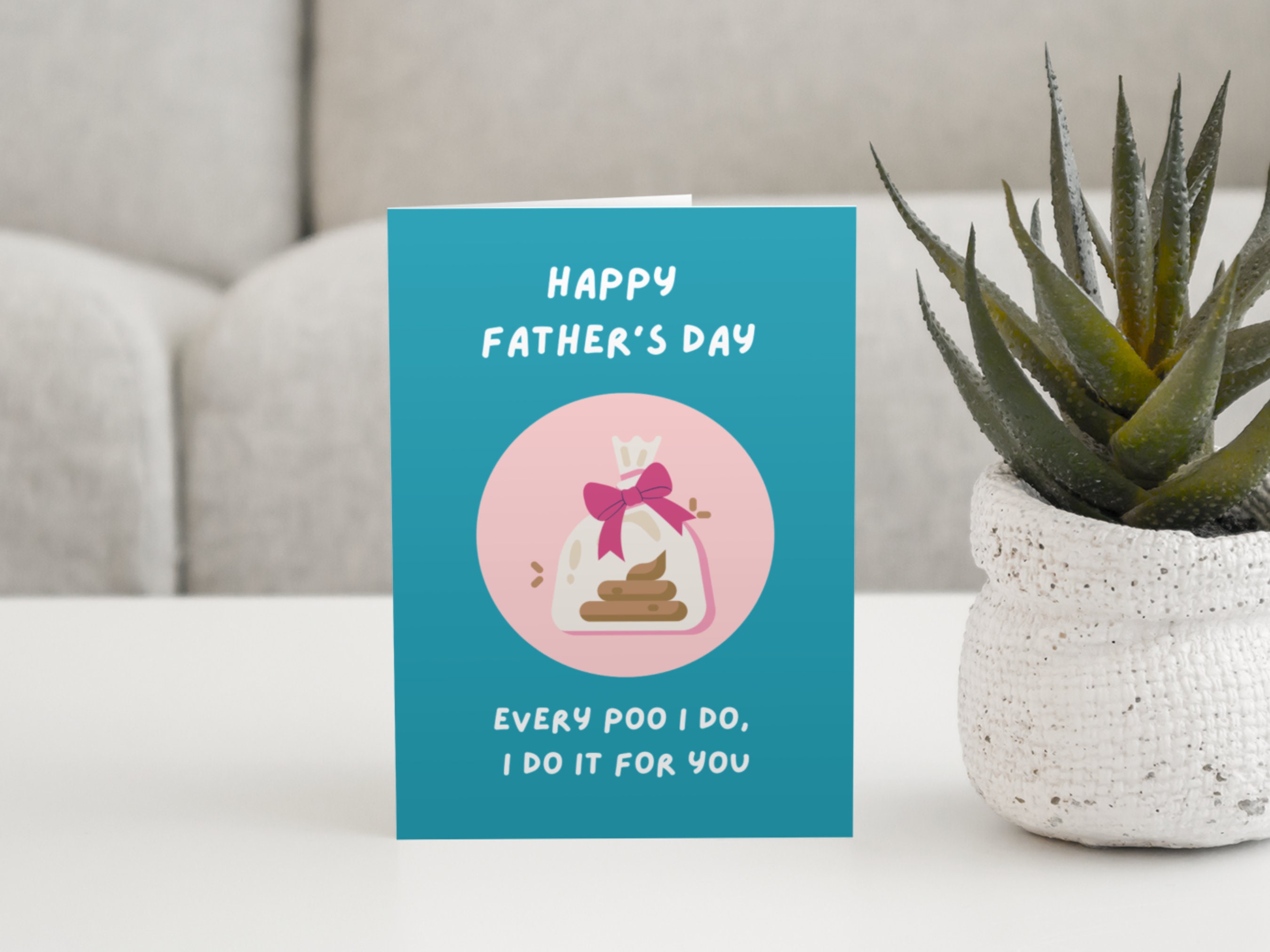 Funny Fathers Day Card From the Dog Poop Scooping Puppy, Best Dog Dad ...