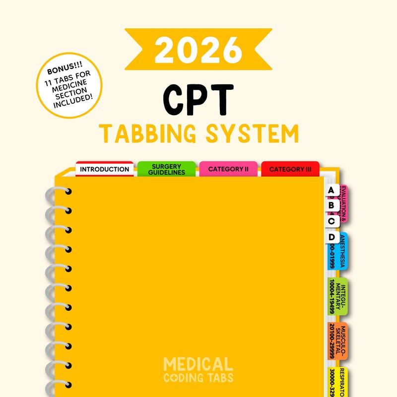 Medical Coding Tab Code - Etsy