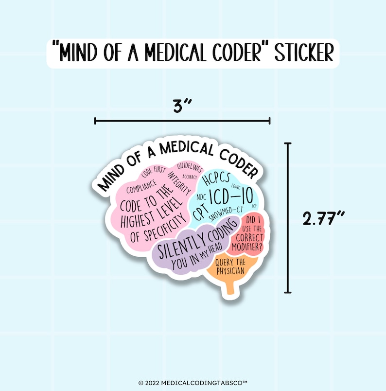 MEDICAL CODER/CODING - Sticker Pack - Etsy