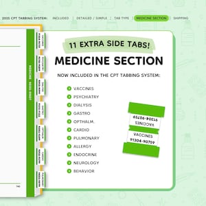 2025 CPT - Tabbing System | Medical Coding Tabs | Book Tabs (book NOT ...