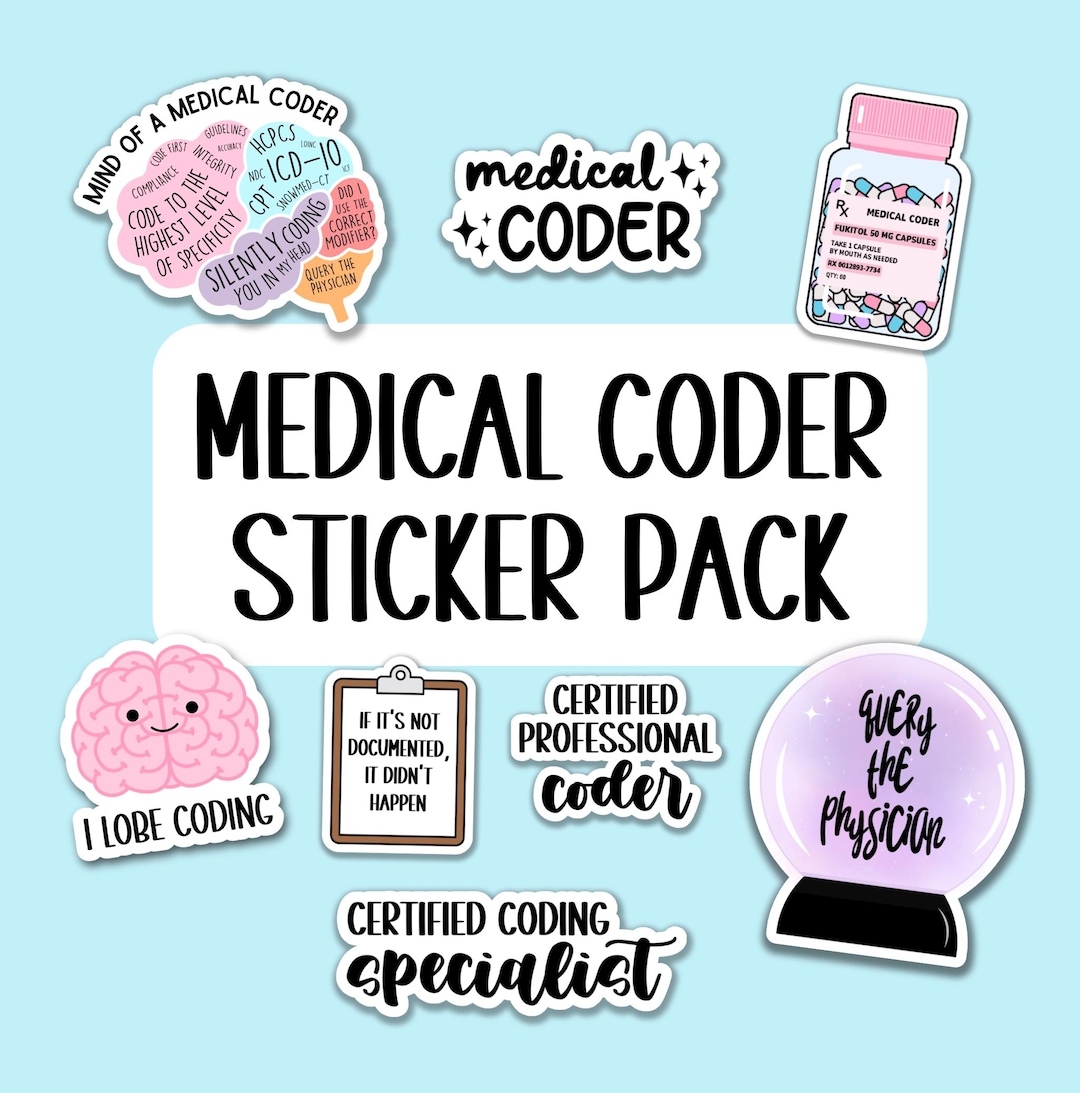 MEDICAL CODER/CODING - Sticker Pack - Etsy