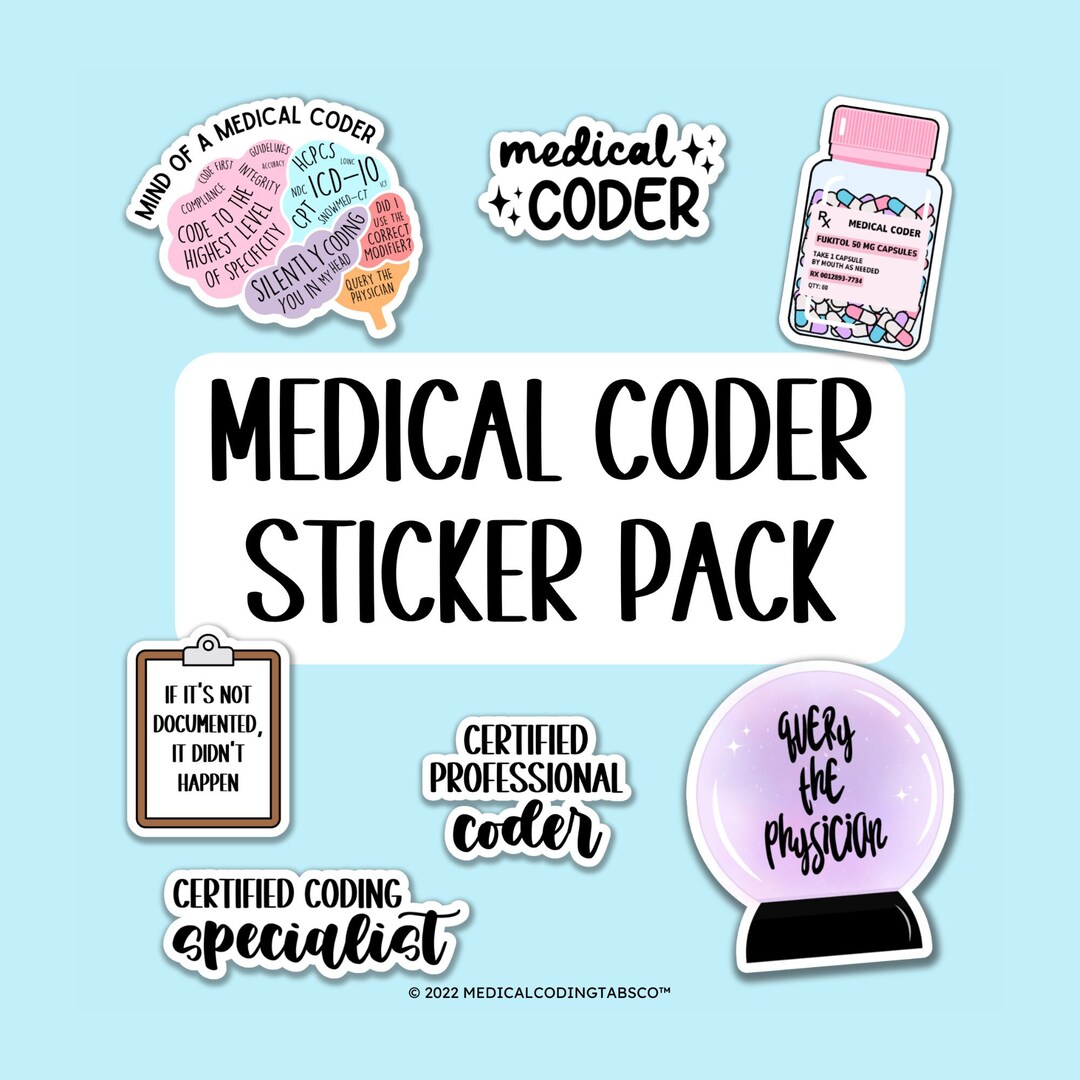 MEDICAL CODER/CODING Sticker Pack - Etsy